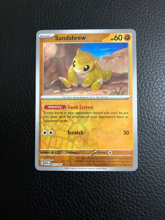 Scarlet & Violet 151 - Sandshrew reverse 27/165 NM Ab 1 (Gebraucht) in ...
