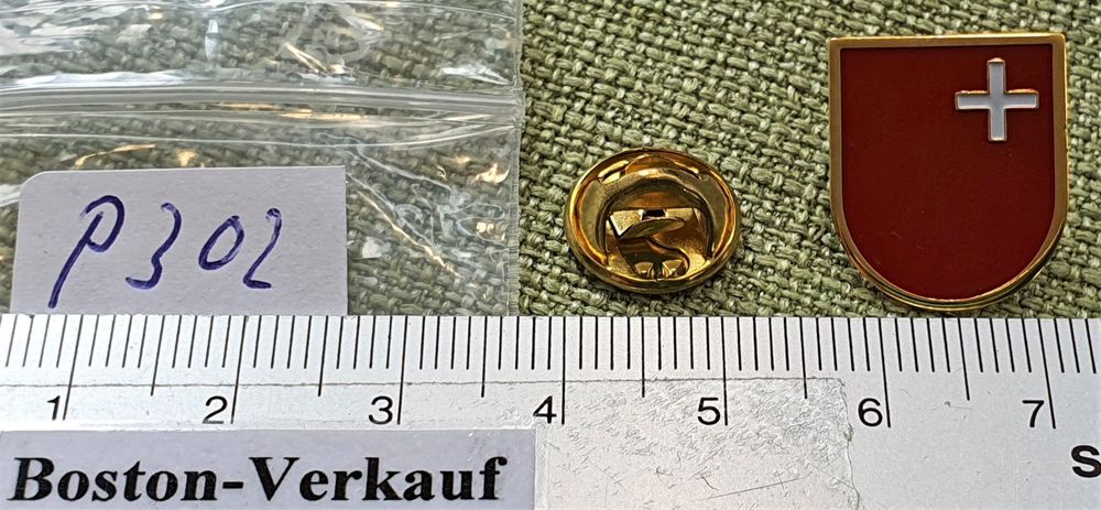 P302 - Pin Schweiz Kanton Wappen Kantonswappen - Schwyz (Gebraucht) in Reinach BL für CHF 1.5 ...