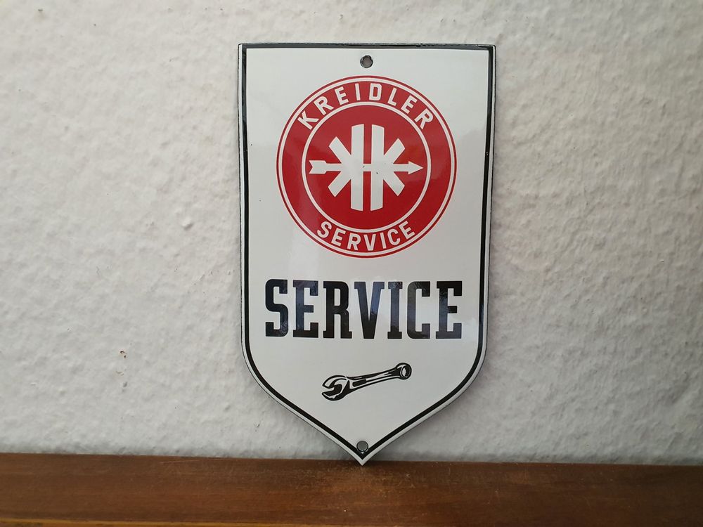 Emailschild Kreidler Service Logo Emaille Schild Reklame (Neu (gemäss ...