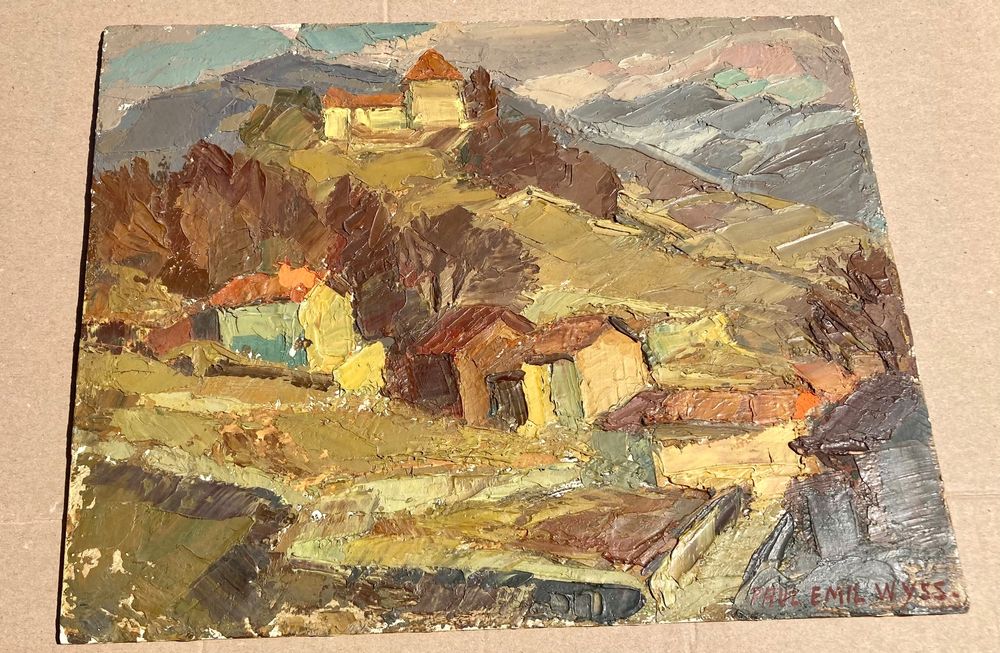 Tableau signé Paul Emile Wyss E 41 | Kaufen auf Ricardo