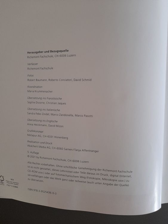 Grundlagen Bäckerei Konditorei Confiserie von Richemont (Gebraucht) in ...