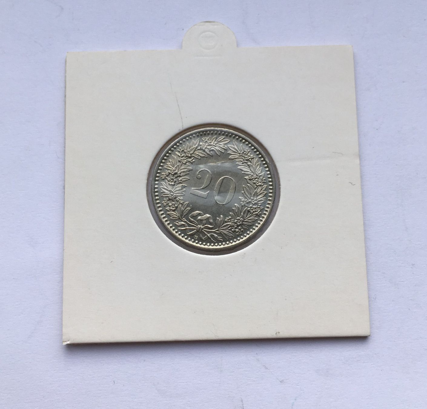 2001 20 Rappen Abart / Fehlprägung Stirnlocke *RAR* (Neu (gemäss ...