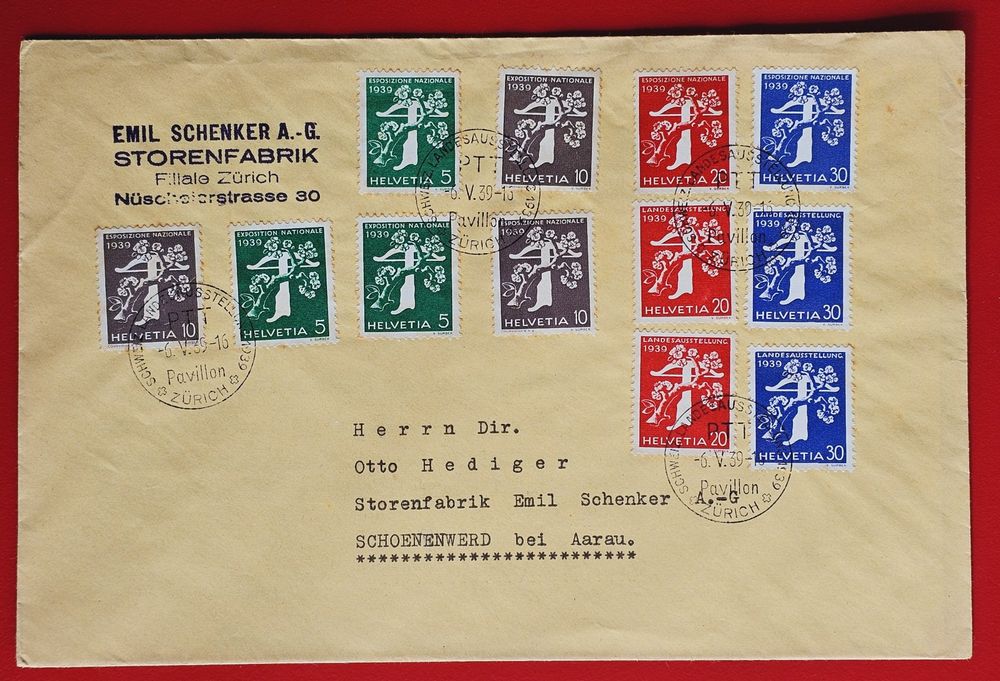 LANDI 231 236 - 239 SCHENKER STOREN SCHÖNENWERD AARAU 1939 (Gebraucht) in Düdingen für CHF 9 ...