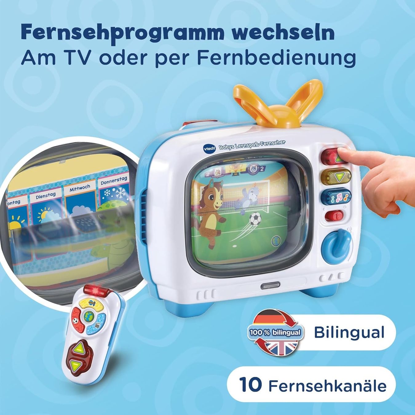 VTech Lernspaß Fernseher – Musik & Tiergeräusche ab 12 Mon. (Neu und ...