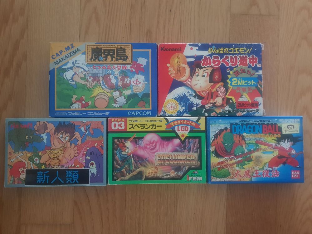 5 Games für die japanische NES (Famicom) (Gebraucht) in Geuensee für CHF 20 – mit Lieferung auf ...