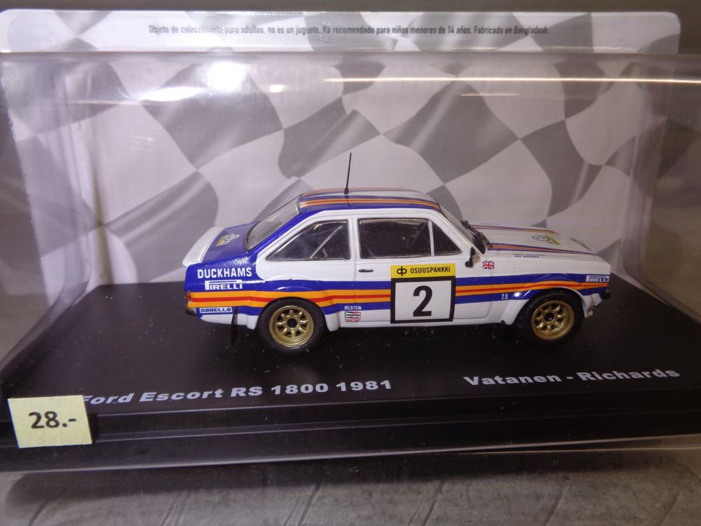 Salvat 1:43 Ford Escort RS 1800 Rallye 1981 Ari Vatanen | Kaufen auf ...