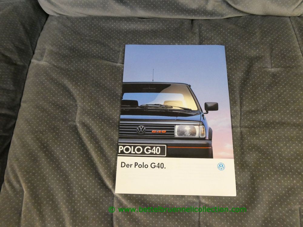 VW Polo G40 Prospekt 1992/08 deutsch (Gebraucht) in Weingarten-Kalth ...