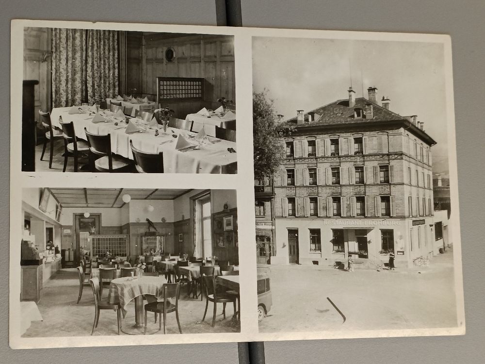 Photo Karte / Speise Restaurant Frohburg Luzern ca. 1930 (Gebraucht) in ...