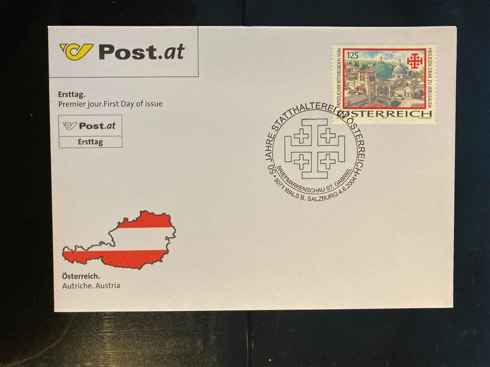 Österreich 2004 amtl. FDC päp.Ritterorden Hl. Grab Jerusalem | Kaufen ...