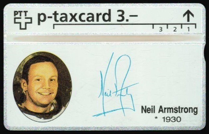 Taxcard 404L_28588 Neil Armstrong 800 Ex ungebraucht (Neu (gemäss ...