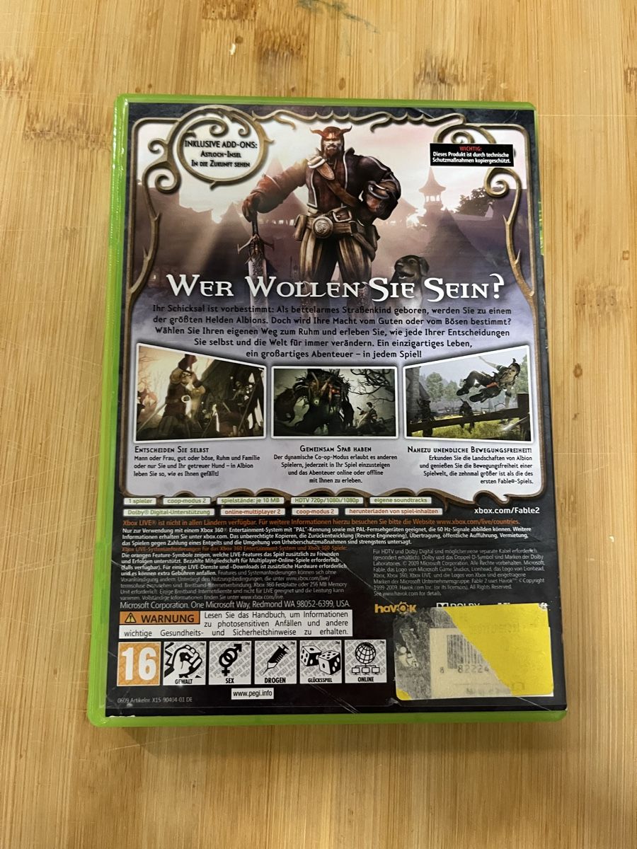 Xbox 360 Spiel: Fable II - Game of the Year Edition (Gebraucht) in ...