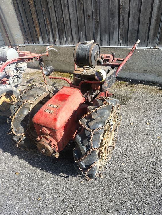 Aebi AM 53 mit Schnnepflug und Ketten (Gebraucht) in brittnau für CHF 490 – nur Abholung auf ...