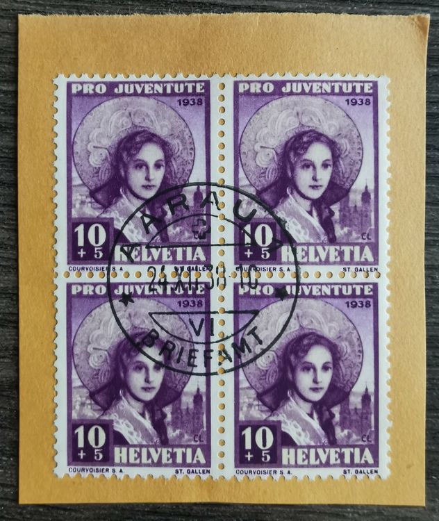 TR95 Bloc Timbre Suisse 1938 Oblitere (Gebraucht) in Cousset für CHF 0.6 – mit Lieferung auf ...