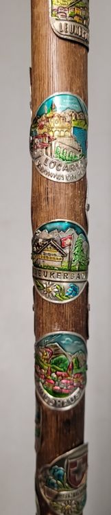 Alter Wanderstock - Spazierstock aus Holz mit Stockhieben (Gebraucht) in Zürich für CHF 11 – nur ...