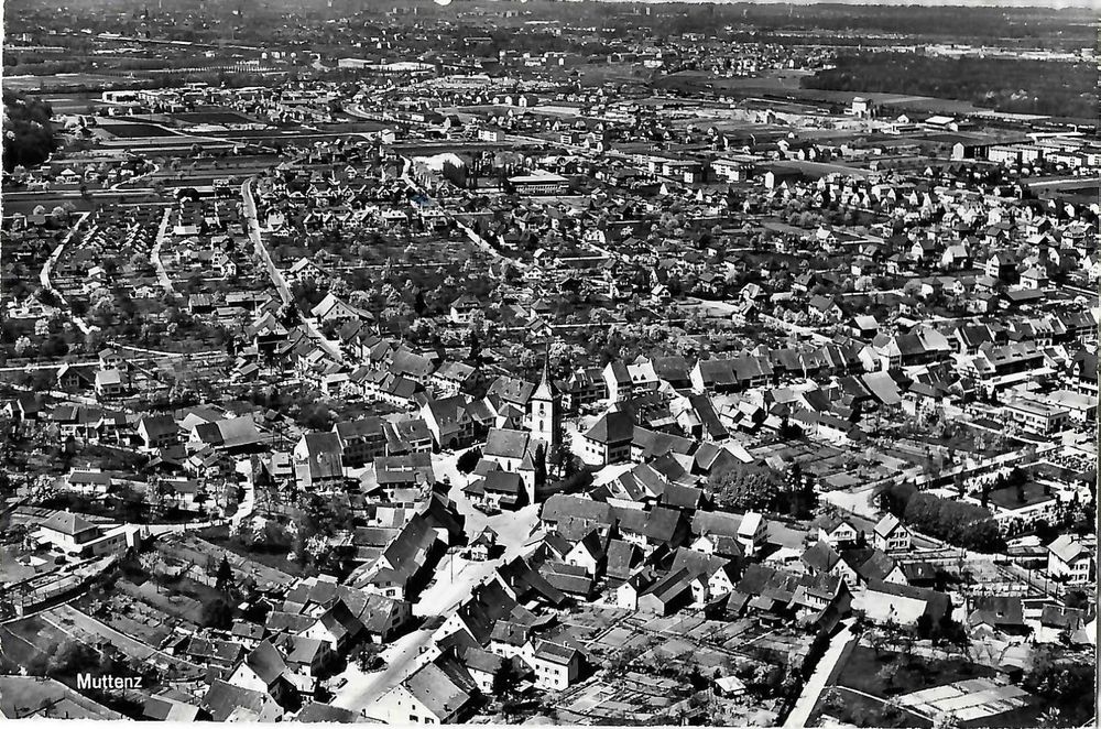 Muttenz BL Flugaufnahme Nr.911 , ca.1950 (Gebraucht) in Solothurn für ...
