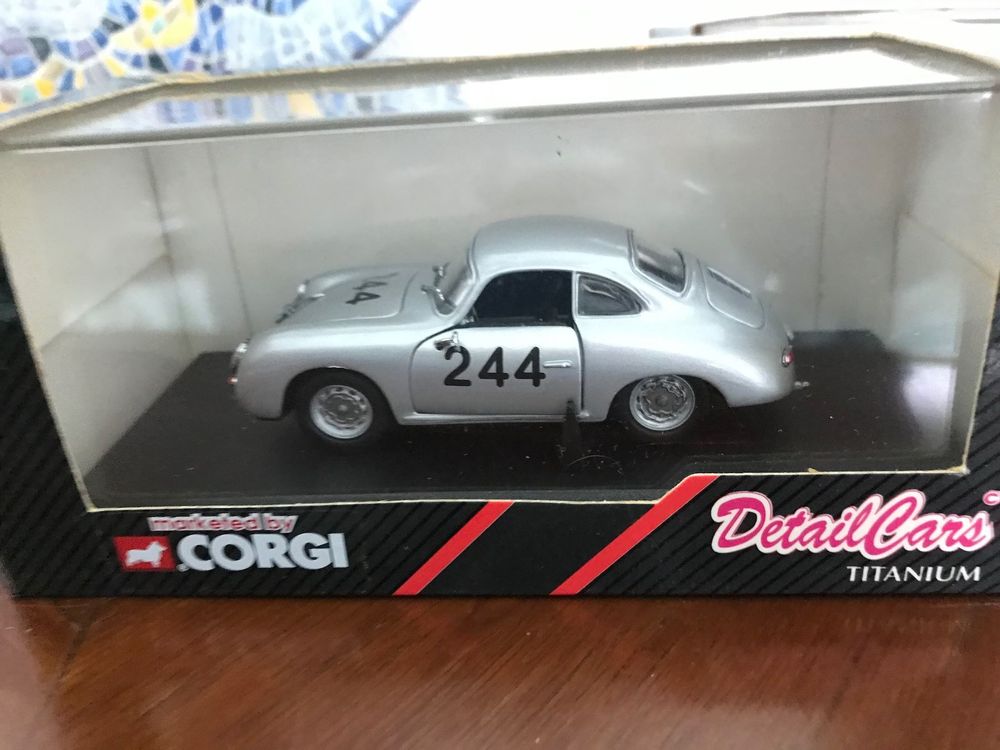 Porsche 356 A Mille Miglia 1:43 Corgi/DetailCars Titanium 51 (Neu und ...