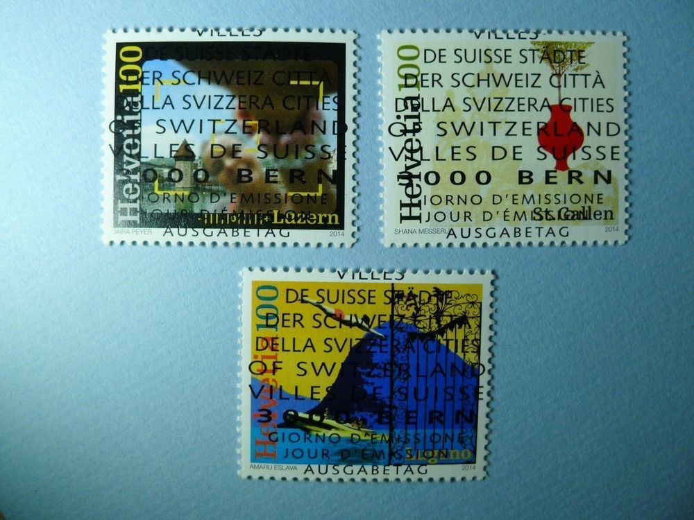 2014 Sondermarken Städte der Schweiz ET Vollstempel | Kaufen auf Ricardo