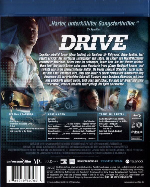 Drive DVD mit Ryan Gosling - Top Zustand! Filmklassiker (Gebraucht) in ...