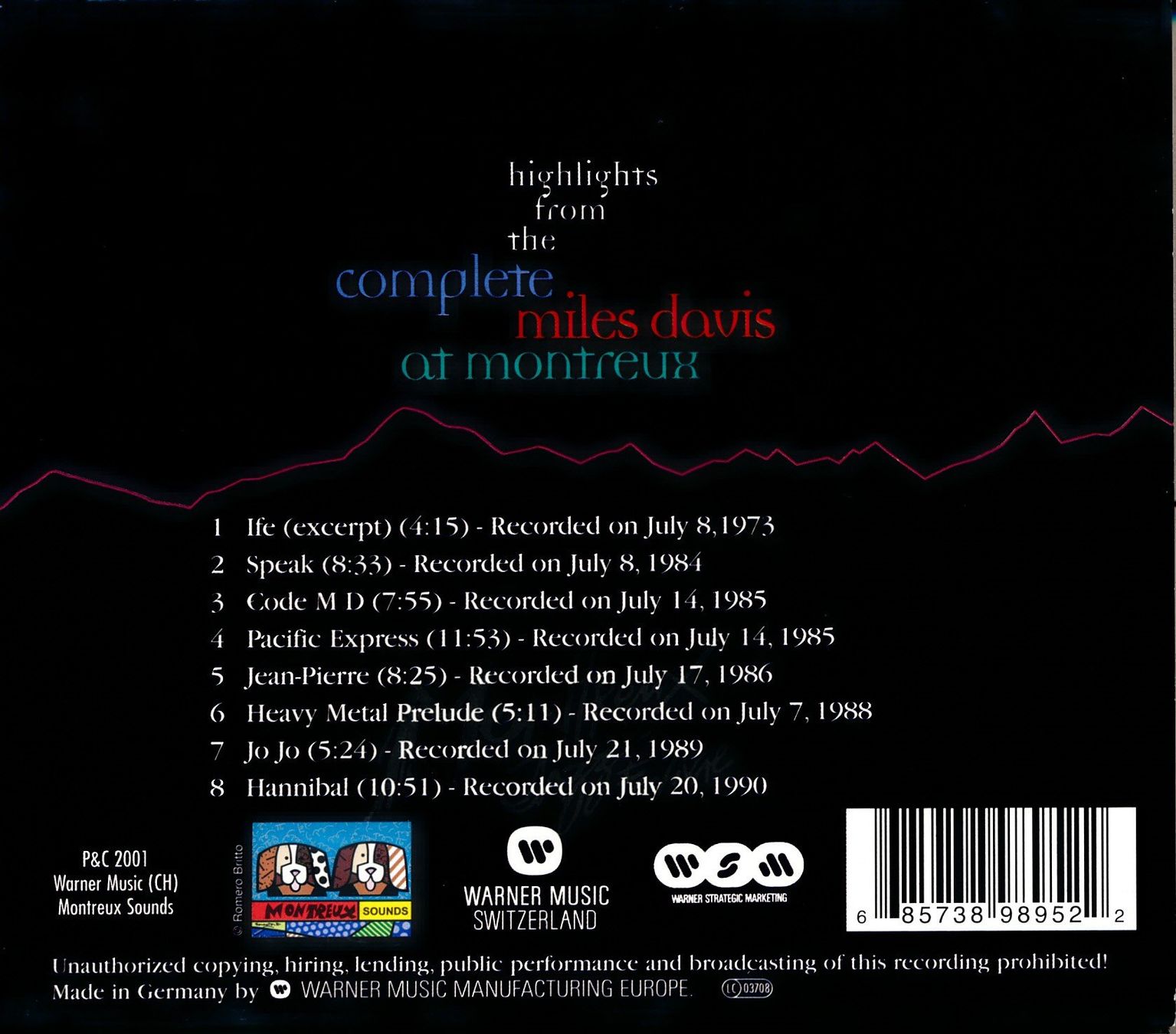 MILES DAVIS - HIGHLIGHTS FROM MONTREUX (CD sehr guter Zust.) (Gebraucht) in Hedingen für CHF 5 ...