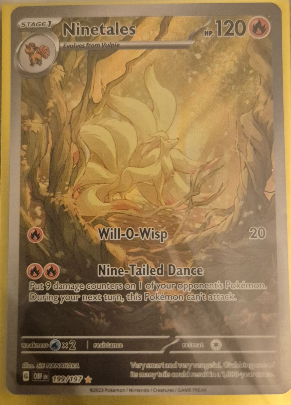 Ninetales Obsidian Flames illustration rare (Neuf (Voir description)) à ...