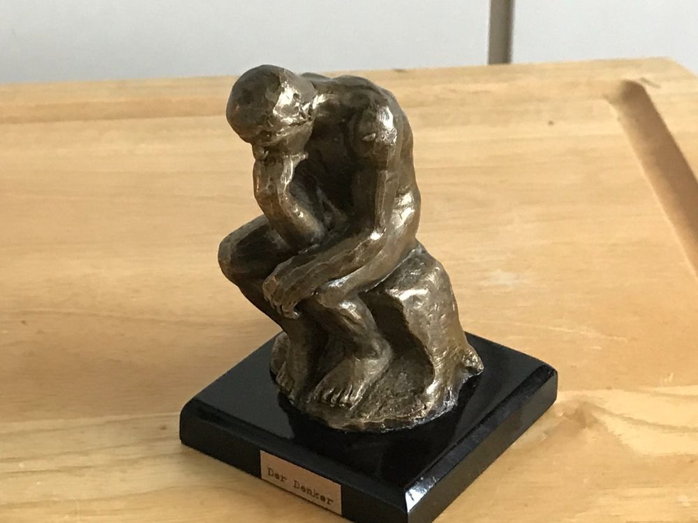 Der Denker, Bronzefigur | Kaufen auf Ricardo