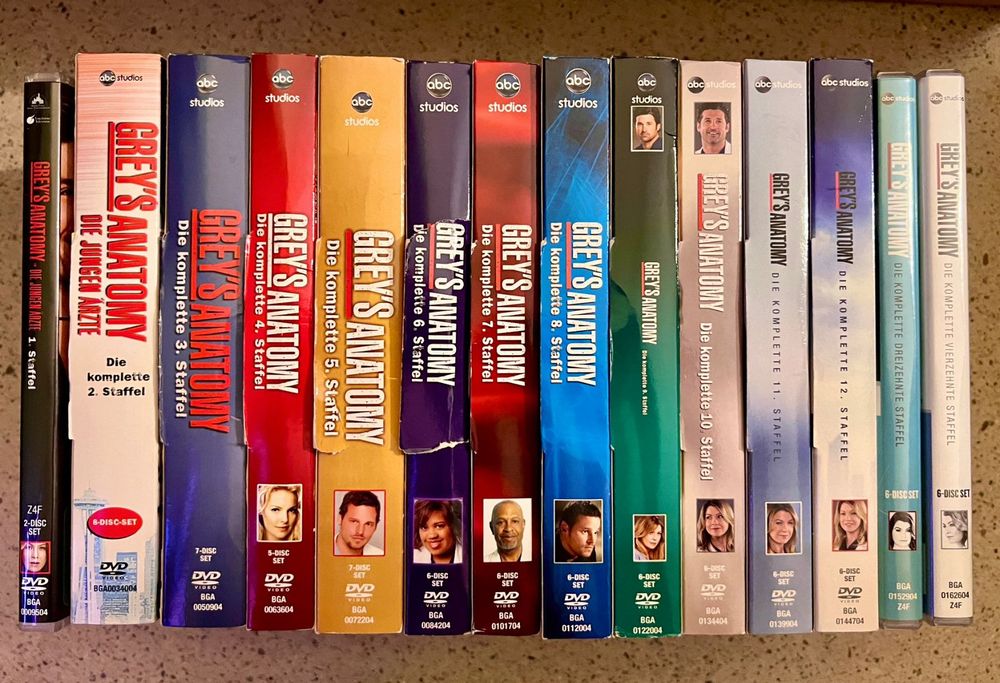 Grey's Anatomy DVD Box Set, Staffel 1-14, Komplett! (Gebraucht) in ...