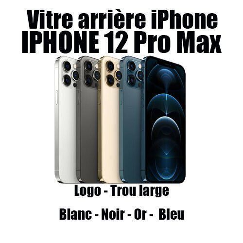 Rückglas - vitre arrière iPhone 12 Pro Max logo & CE (Neu und ...