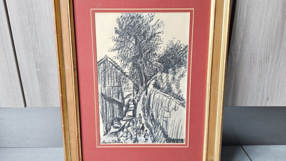 Maurice UTRILLO, Valadon (1883-1955) dessin au fusain signé (Gebraucht) in Malleray für CHF 226 ...