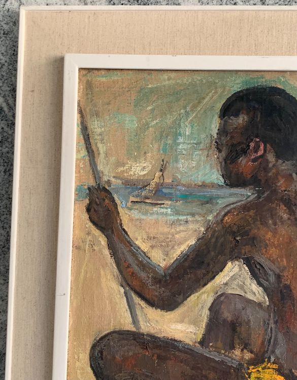 Max Widmer (1910-1991) Afrikanische Fischer Gemälde &Beleg (Gebraucht) in Root für CHF 80 – mit ...