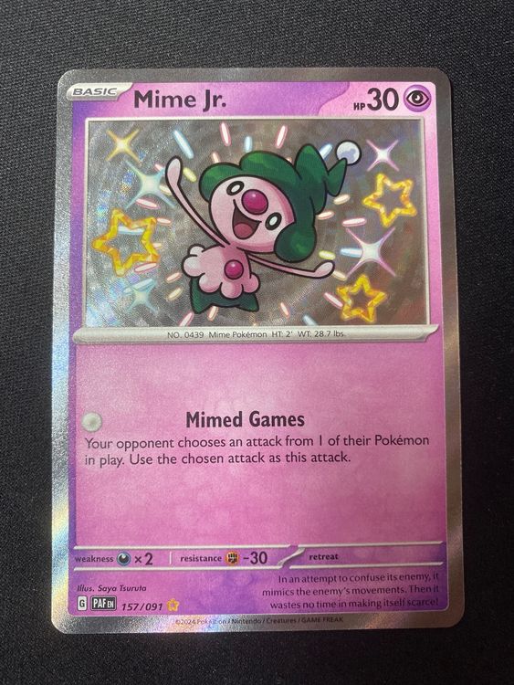 Shiny Mime Jr. 157 - Pantimimi - Paldean Fates - EN | Kaufen auf Ricardo
