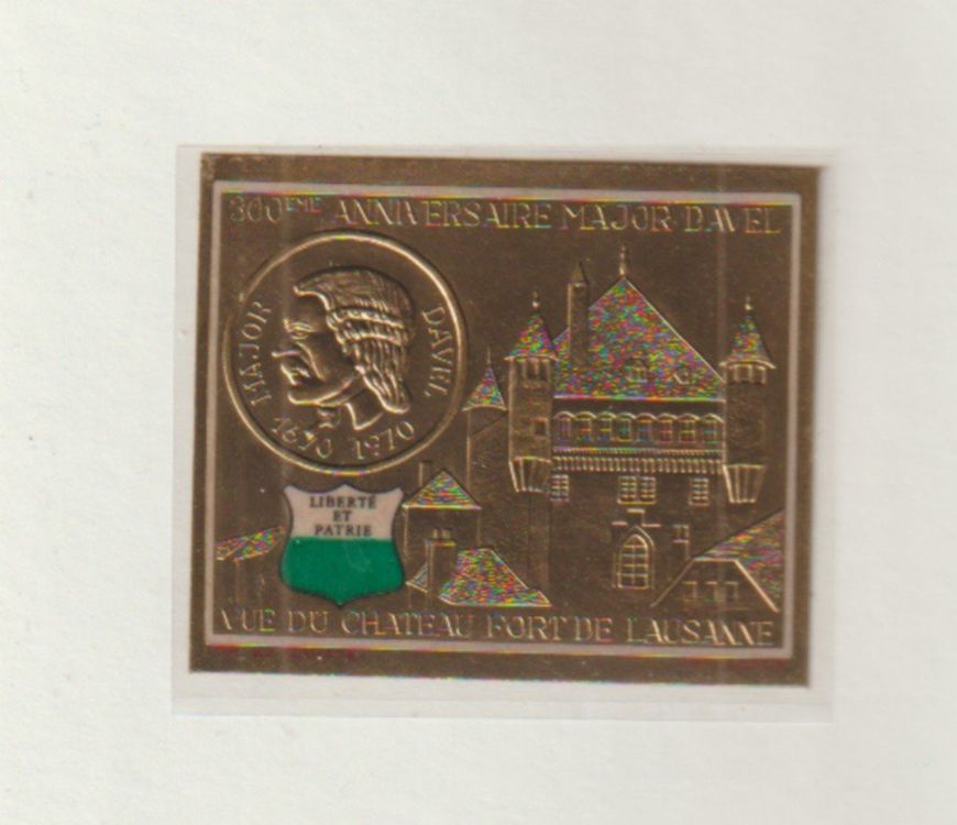 Gold Vignette Major Davel - Vignette en Or Major Davel | Kaufen auf Ricardo