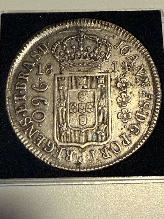 Rare Silver 960 Reis Portuguese 1814 Rio Janeiro (Gebraucht) in ...