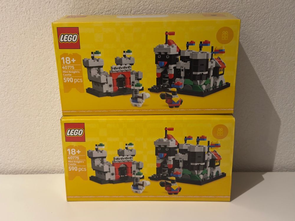 Lot de 2 LEGO 40775 Le château de chevaliers miniature (Neuf avec ...