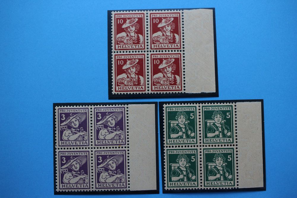 PJ 1916 Satz mit Ränder - tadellos postfrisch ** CHF 680 ++ (Neu ...