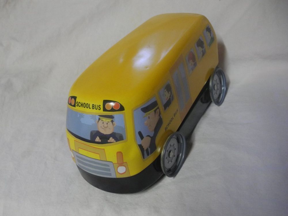 TIN TOY BLECH SCHULBUS FABER CASTELL BISCUITBÜCHSE GUT (Gebraucht) in ...