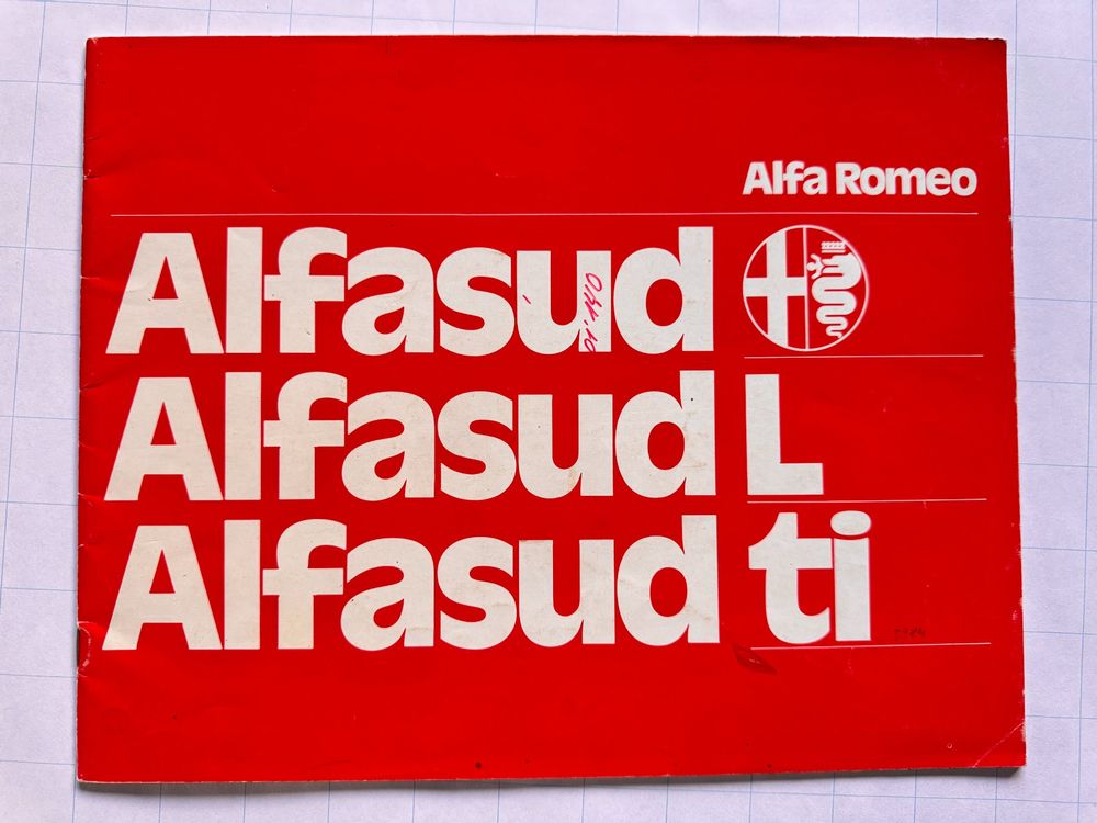 Alfa Romeo Alfasud Prospekt 1975 - Seltenes Sammlerstück! (Gebraucht ...