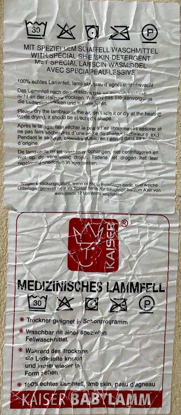 Kaiser Babylamm Medizinisches Lammfell, Top Zustand! (Gebraucht) in ...