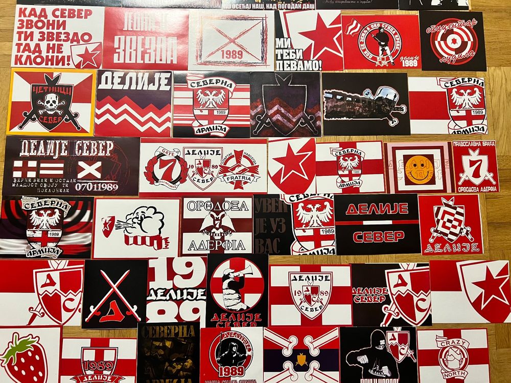 Fußball Ultras Aufkleber Delije Sever FK Roter Stern Belgrad (Neu und ...