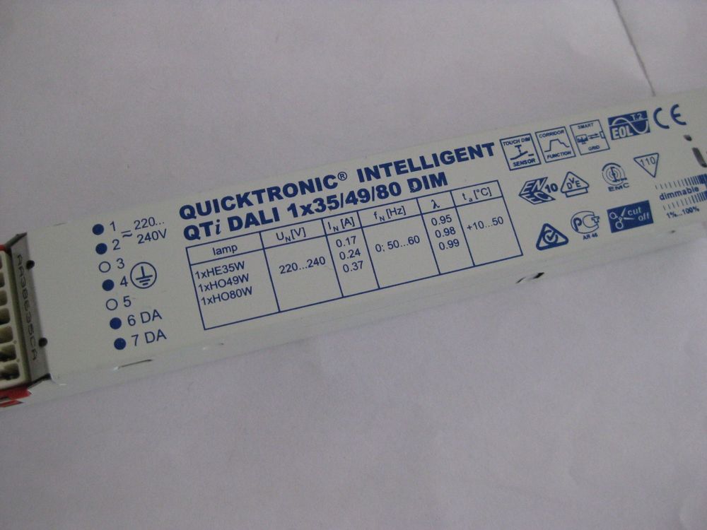 Osram Quicktronic EVG Dimmbar 1x35W/49W/80W Vorschaltgerät (Neu (gemäss ...