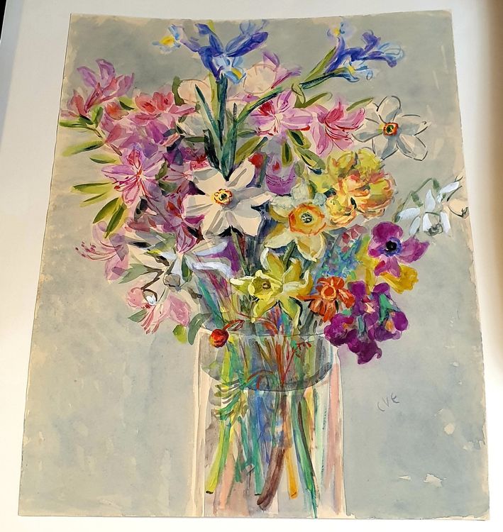 Aquarell Clara Vogelsang Eymann (47 x 37) 40 % seines Wertes (Gebraucht ...