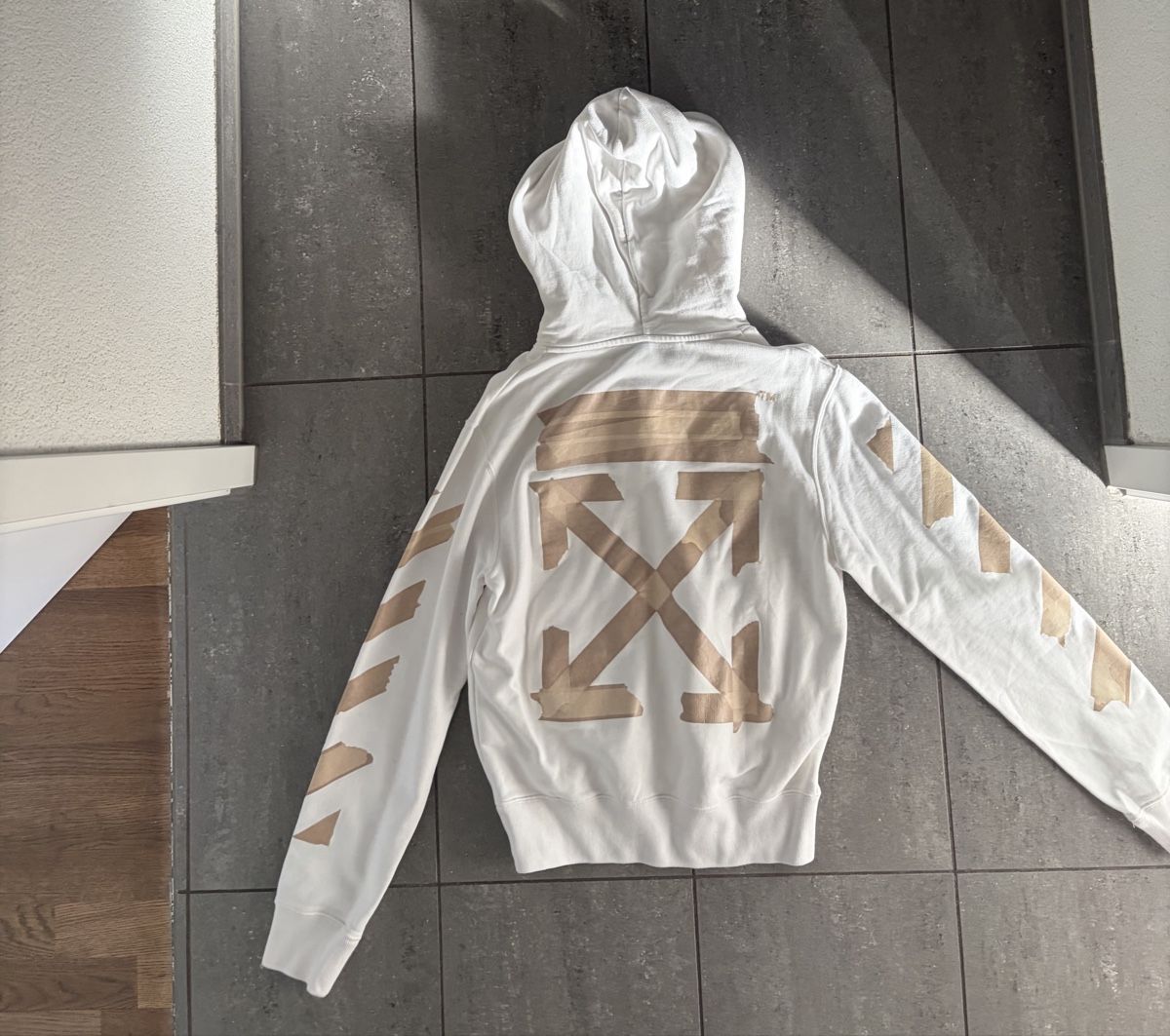 Off-White Hoodie, weiss/beige- Super Zustand! (Neu (gemäss Beschreibung ...