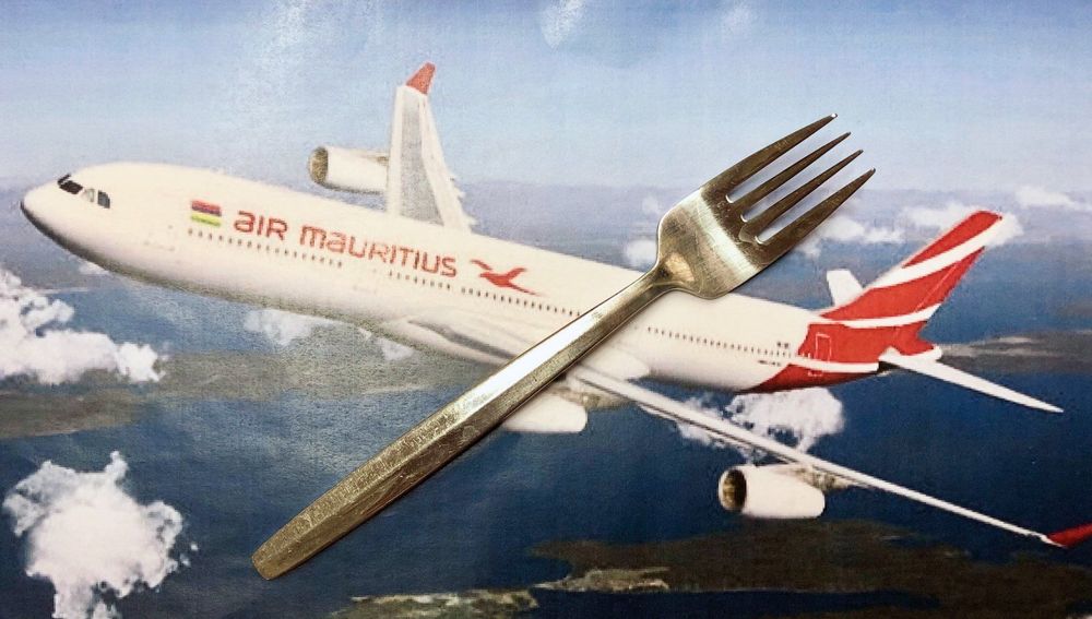 Avion Plane Flugzeug Collector Air Mauritius Fourchette inox | Kaufen ...