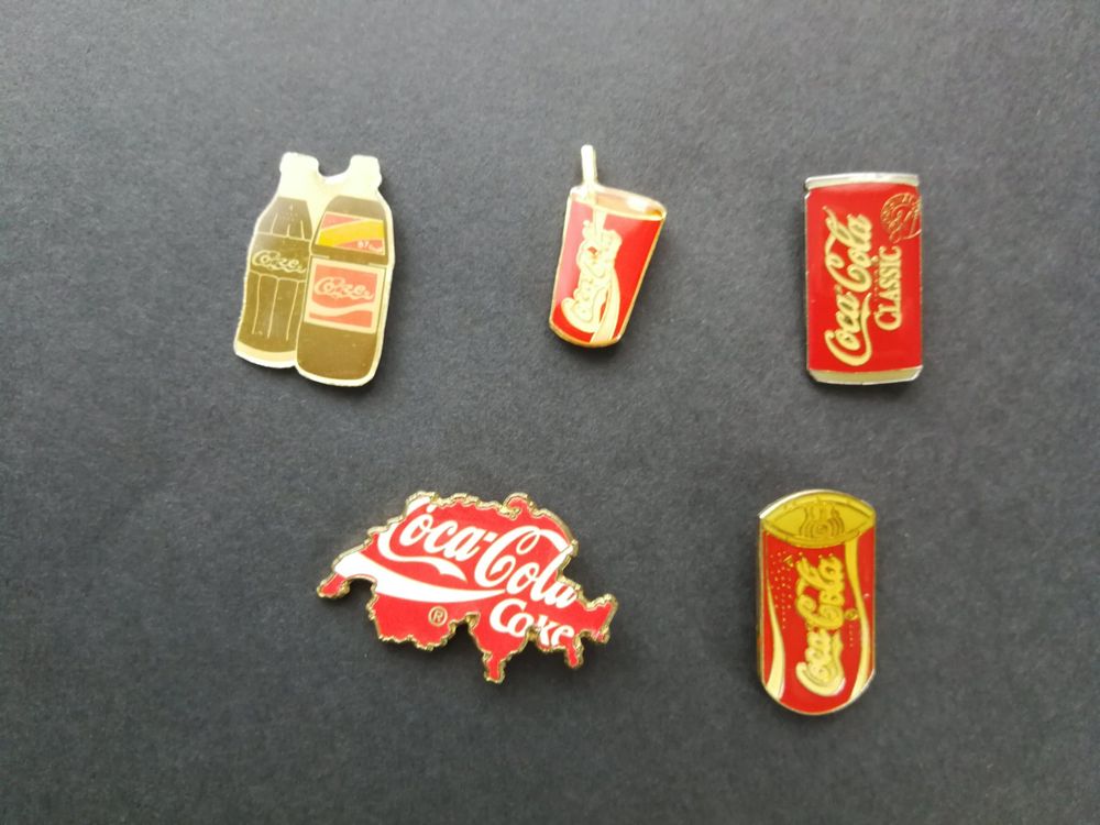 Pin Coca Cola, 5 Stück (Gebraucht) in Lohn-Ammannsegg für CHF 2 – mit Lieferung auf Ricardo kaufen