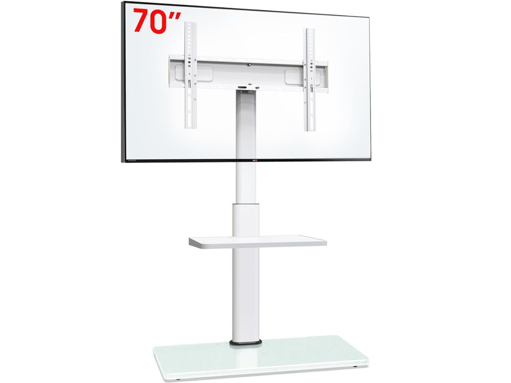 TV Ständer weiss mit Ablage für 32-70 Zoll LCD/LED Fernseher (Neu und ...
