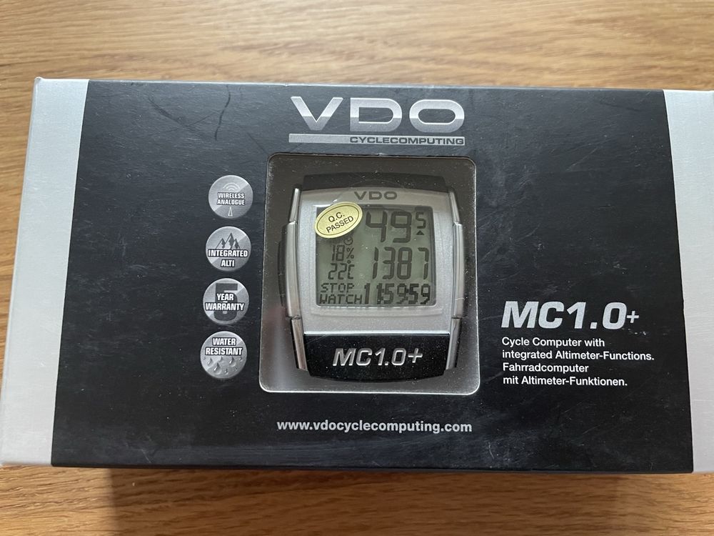 VDO Fahrradcomputer MC 1.0+ mit Höhenmesser (Neu und originalverpackt) in Weinfelden für CHF 30 ...