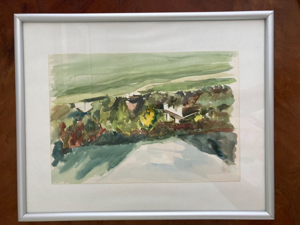 GEMÄLDE AQUARELL oberhalb Rofels Bad Ragaz SIGNIERT (Gebraucht) in Subingen für CHF 29 – mit ...