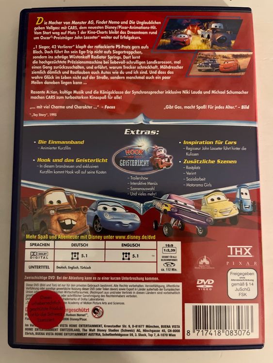 Disney / Pixar DVD: Cars (2006) (Neu (gemäss Beschreibung)) in Sierre für CHF 3.5 – mit ...