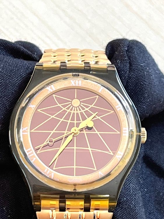 Swatch Uhr Solar, neuwertig, Gold, Rarität, Sammlerstück! (Neu (gemäss ...