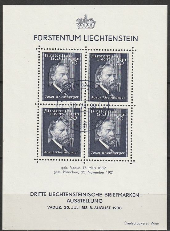 Rheinberger-Block 1938 | Kaufen auf Ricardo