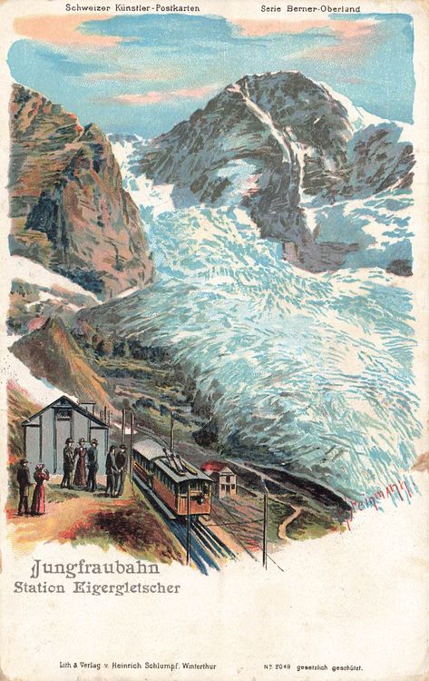 Litho Jungfrau bahn station Eigergletscher (Gebraucht) in Biasca für CHF 13 – mit Lieferung auf ...